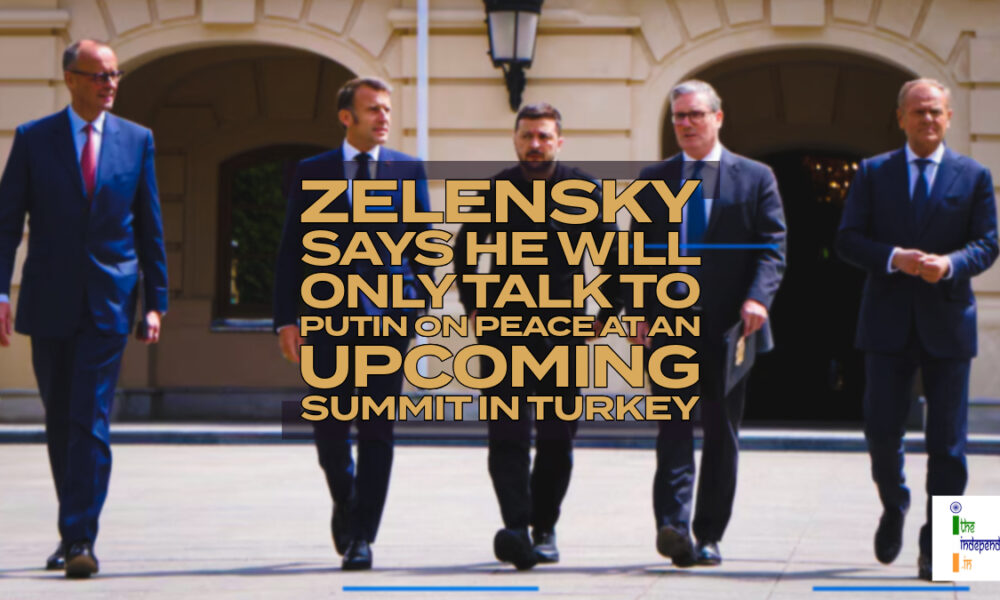 Zelensky says he will only talk to Putin on peace at an upcoming summit ...